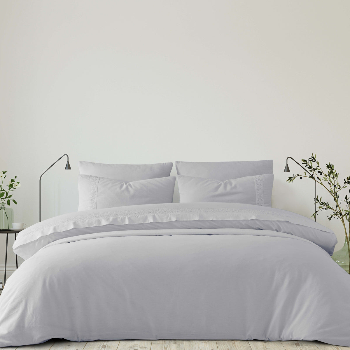 Bed Linen Set, Majoli Bahar Home Collection, 100% Stonewash Cotton wit ...
